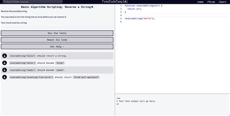 fcc algorithm challenges reverse a string dev community