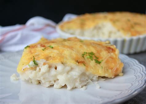 Pastel De Coliflor Gratinada Con Queso Elaboración Fácil Y Rápida