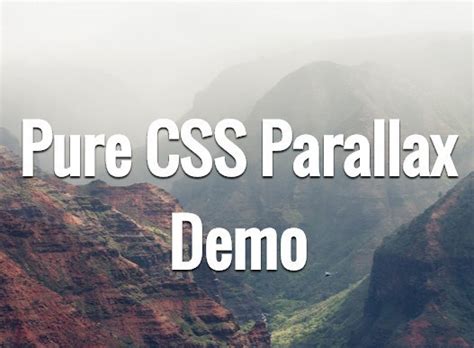 pure css parallax scrolling effect css script