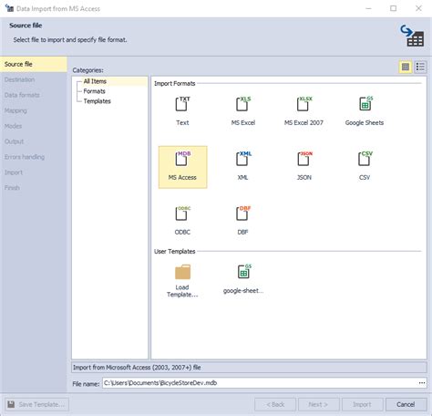 how to import data from microsoft access to sql server