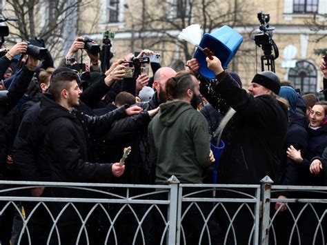 Scuffles At Kyiv Monastery As Church Accused Of Russia Ties Resists