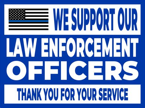 Yard Sign Social Issues 18 X 24 Tags Police Law Enforcement