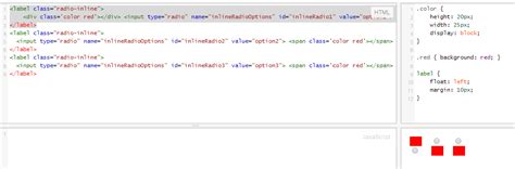 html span with radio button underneath stack overflow