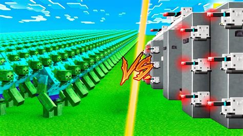 1000 Zombies Mutantes Vs La Casa MÁs Segura De Minecraft 😨 Youtube