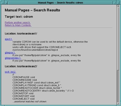 writing man pages in html linux journal