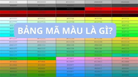 Mã Màu Rgb Là Gì Khái Niệm Cấu Trúc Và ứng Dụng Chi Tiết Trong Thiết Kế