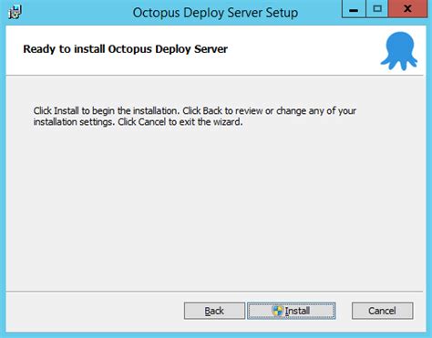 install octopus deploy server