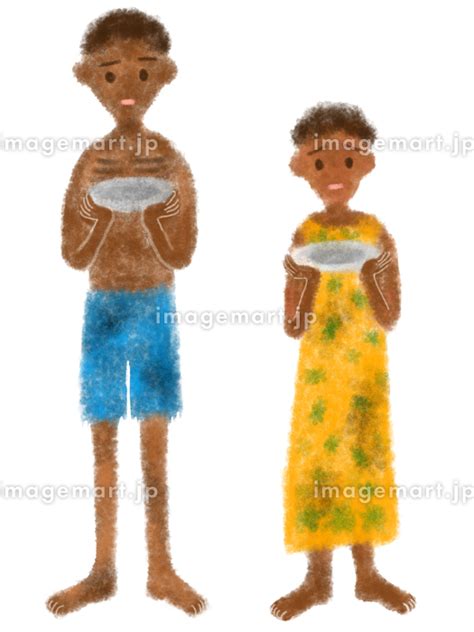 飢餓の子供たちのイラスト [145419223] イメージマート