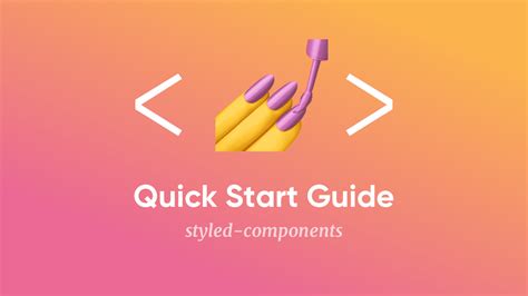 how to use styled components in react a quick start guide scalable css