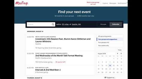 loading json data using python meetup api data youtube