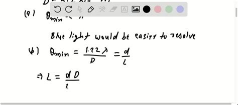 ⏩solved You May Use The Rayleigh Criterion For The Limiting Angle Of