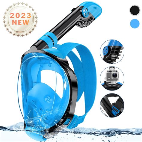 Greatever Full Face Snorkel Mask Snorkeling Mask With Camera Mount