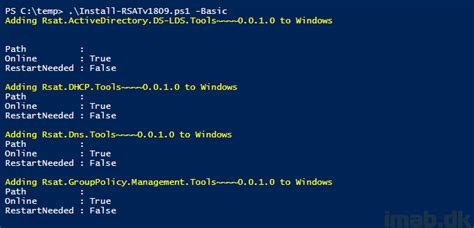 deploy rsat remote server administration tools for