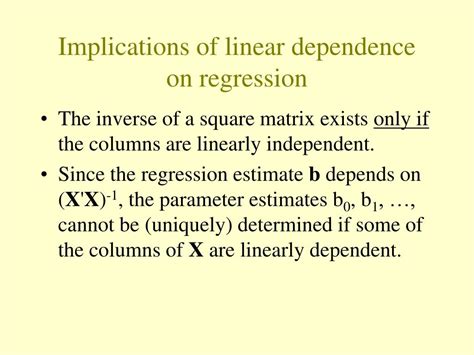 Ppt Linear Regression Models In Matrix Terms Powerpoint Presentation