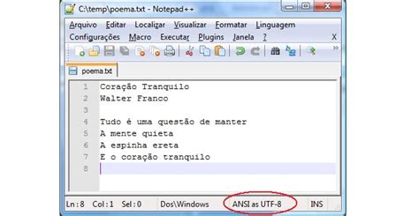 trabalhando com arquivos utf 8 em java