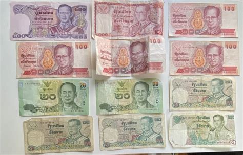 代購代標第一品牌－樂淘letao－タイ 紙幣 計1270バーツ まとめて タイ紙幣 バーツ紙幣 海外紙幣 外国紙幣 紙幣