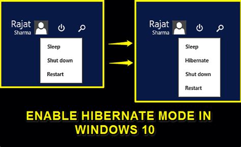 how to enable hibernate mode in windows 10