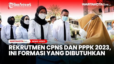 Rekrutmen Cpns Dan Pppk 2023 Ini Formasi Yang Dibutuhkan Youtube
