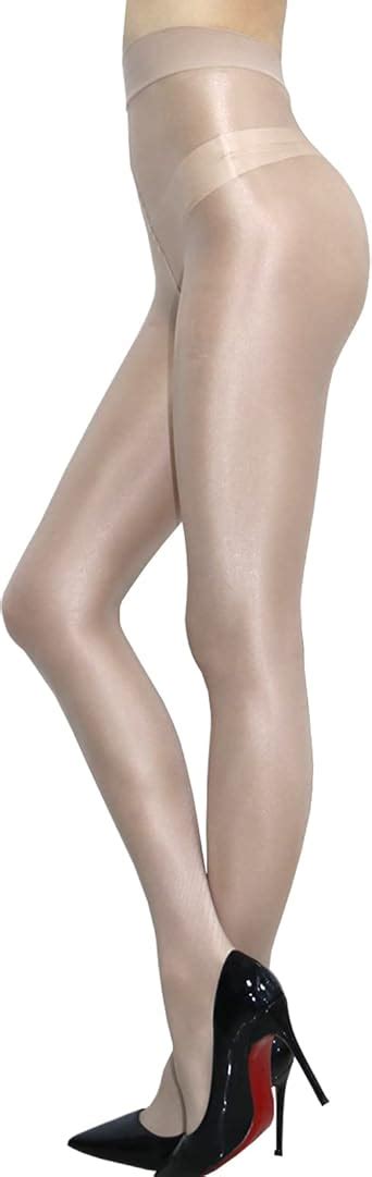 Ruibavya Öl Glänzende Strumpfhose 60d Strumpfhosen Nylon Glanz Hohe
