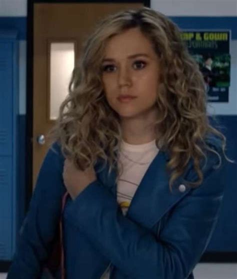 Brec Bassinger Stargirl S02 Courtney Whitmore Blue Leather Jacket