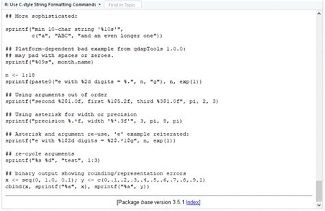 sprintf r function 6 examples return percent leading blanks or zeros