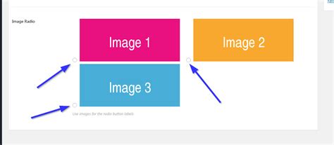 html border around the image selected when radio button