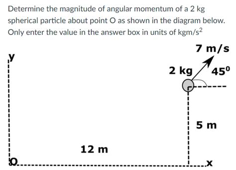 Solved Determine The Magnitude Of Angular Momentum Of A 2 Kg