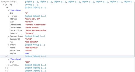 angularjs web api angular issue with data that is returning stack