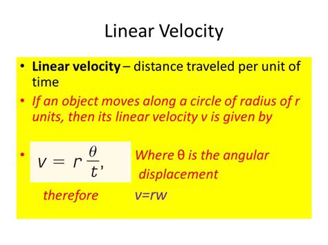 Section 6 2 Linear And Angular Velocity Angular Displacement – As Any