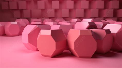 Adegan Demonstrasi Produk 3d Merah Muda Menawan Yang Dibuat Dari Segi