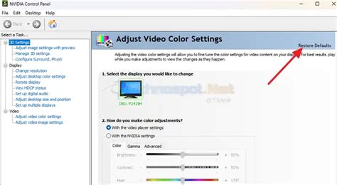How To Reset The Gpu To The Factory Default Settings