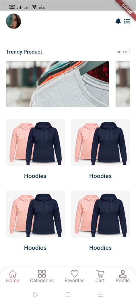 an e commerce app with flutter and convert the xd to dart code