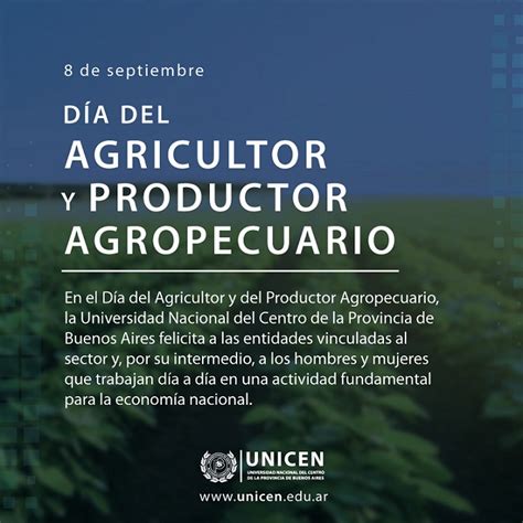 Día Del Agricultor Y Del Productor Agropecuario Unicen