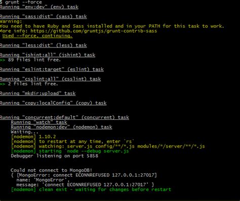 javascript mean js cannot connect mongodb stack overflow