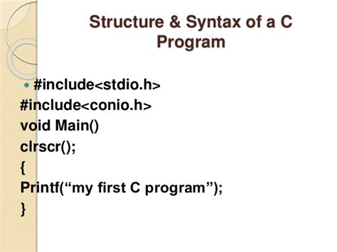 introduction to c programming language