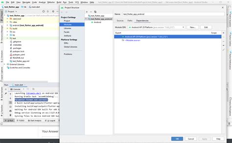 [solved] invalid item flutter for android in the dependencies list