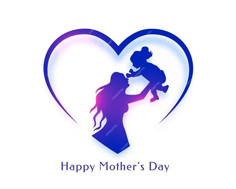 Free Vector Mom And Daughter Love Relation Background For Mothers Day