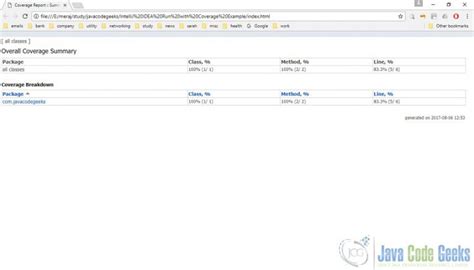 intellij idea run with coverage example examples java
