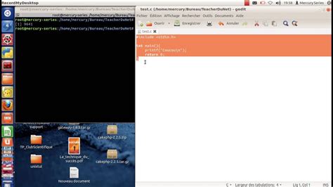 langage c 26 compilation d un programme en c sous linux youtube