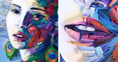 Stunning New Paper Quilling Portraits By Yulia Brodskaya