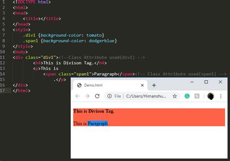 html classes