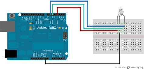 tech projects arduino rgb led control with c