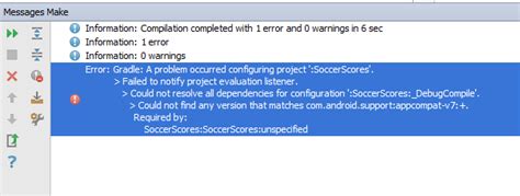 android unresolved dependencies error in intellij idea stack overflow