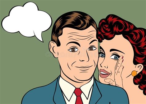 Man And Woman Love Couple In Pop Art Comic Style Stock Vector