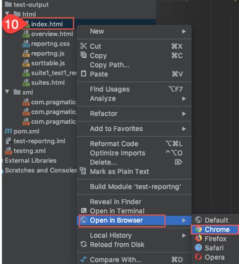 selenium webdriver test report using reportng pragmatic