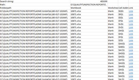 how to search excel workbooks in folders and subfolders for a specific