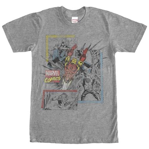 Mens Marvel Retro Comic Book Print T Shirt Marvel Retro Retro Comic