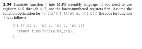 solved translate function f into mips assembly language if
