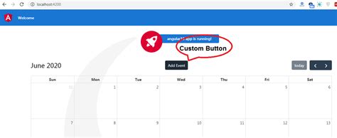 angular 8 9 10 fullcalendar add custom button therichpost