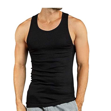 Mens 100 Big And Tall Cotton Tank Top Wife Beater A Shirt Undershirt